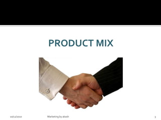 product mix chart | PPTX