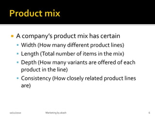 product mix chart | PPTX