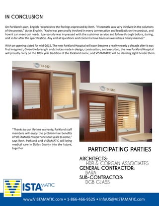 New Parkland Hospital VISTAMATIC Case Study smaller | PDF