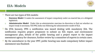 Environmental impact assessment in oil & gas industry | PPT