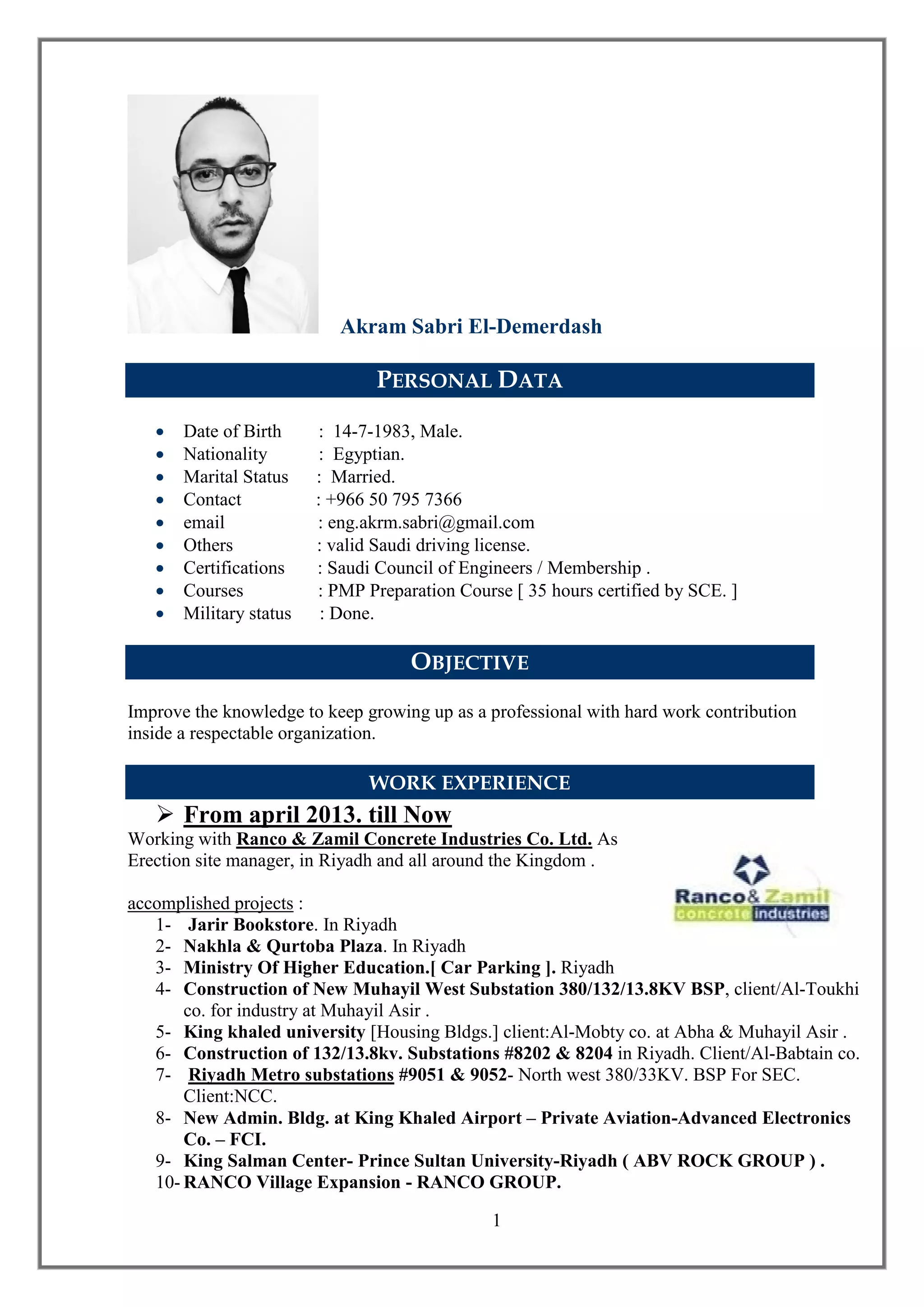 cv.akram sabri | PDF