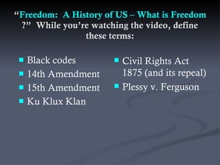 The Struggle for Civil Rights | PPT