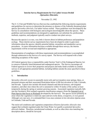 UteLadiesTressOrchidSurveyProtocol | PDF