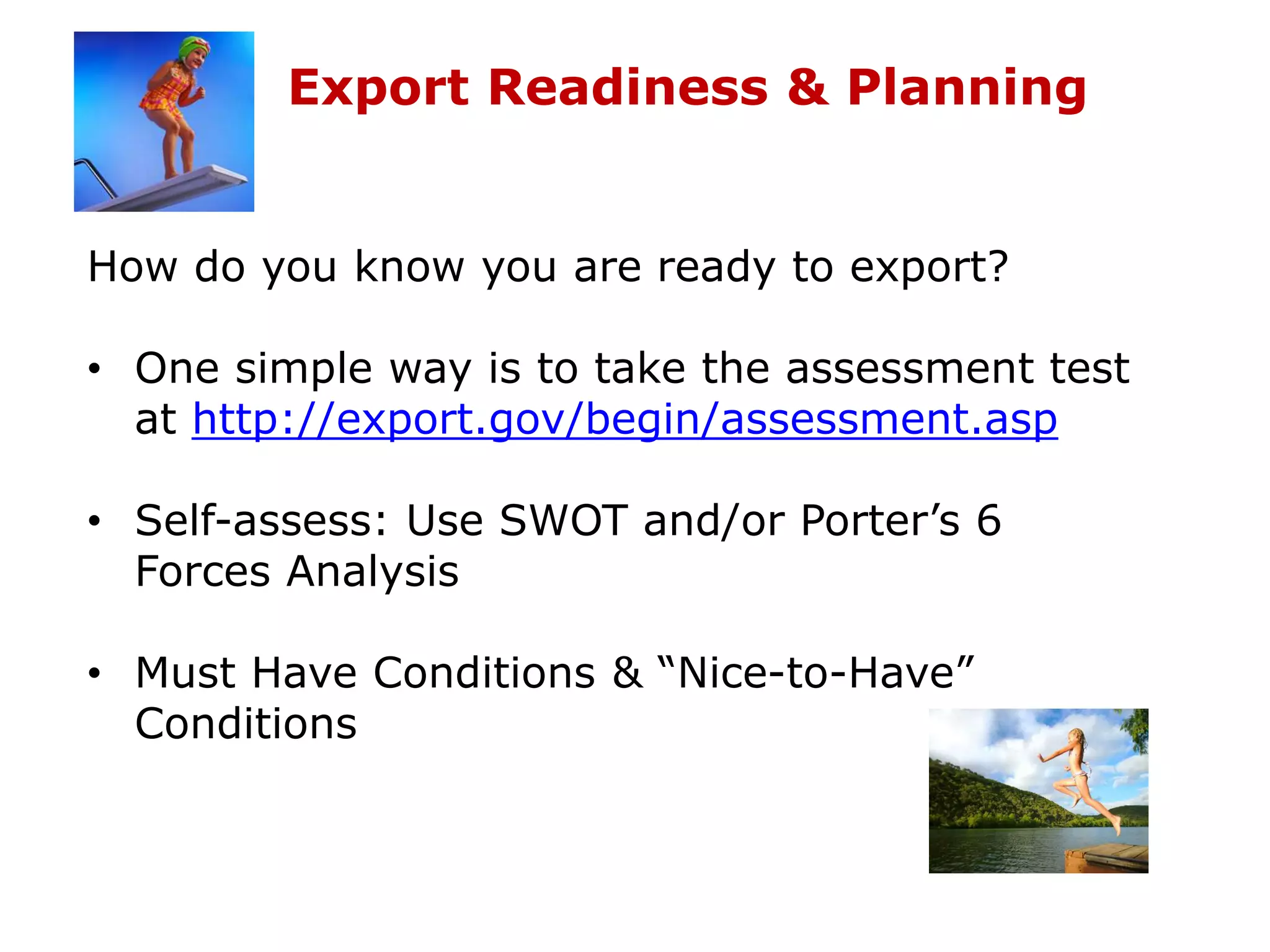 Export Readiness & Planning | PPTX