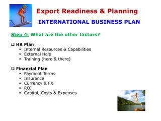 Export Readiness & Planning | PPTX