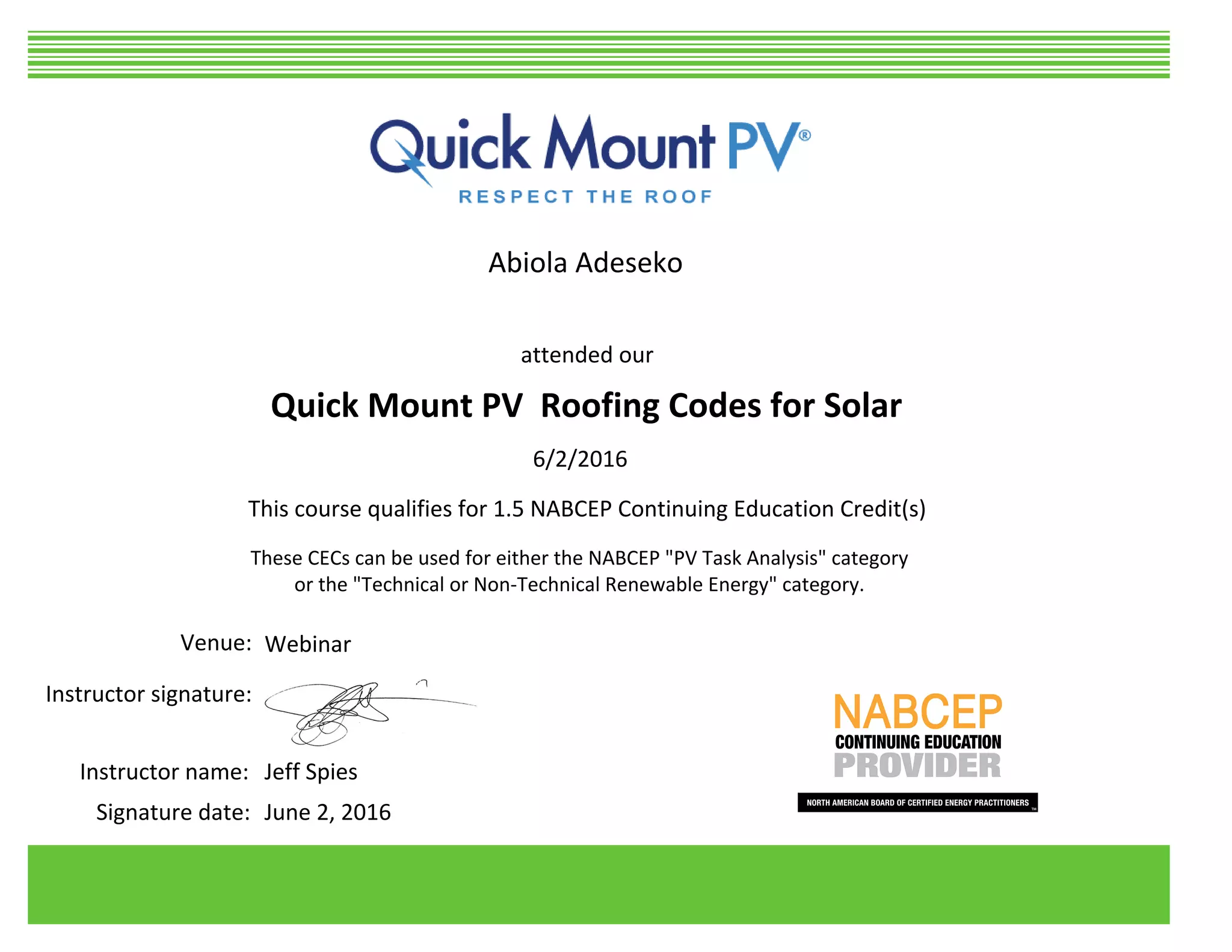 Quick Mount PV Roofing Codes for Solar | PPT