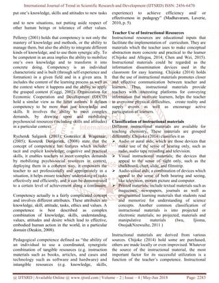 The Competency Based Curriculum Implementation: Appraisal from the Perspective of Teachers use ...