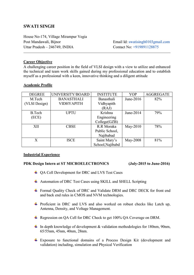 SWATI_Resume | PDF
