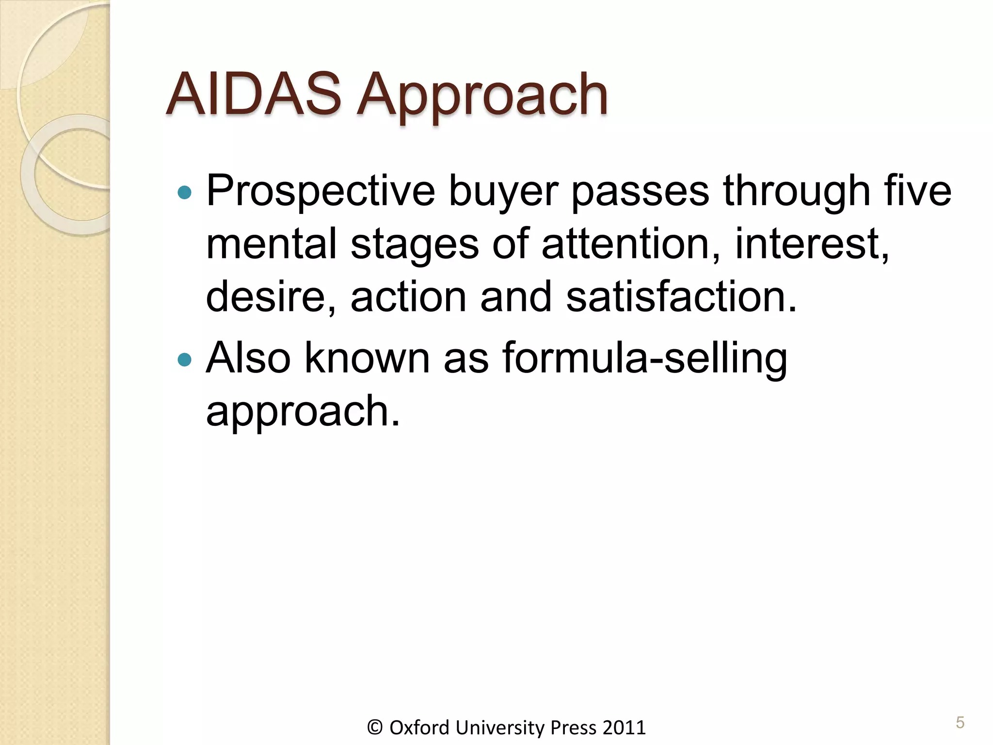 Approches in Personal Selling | PPT