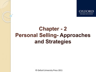 Approches in Personal Selling | PPT