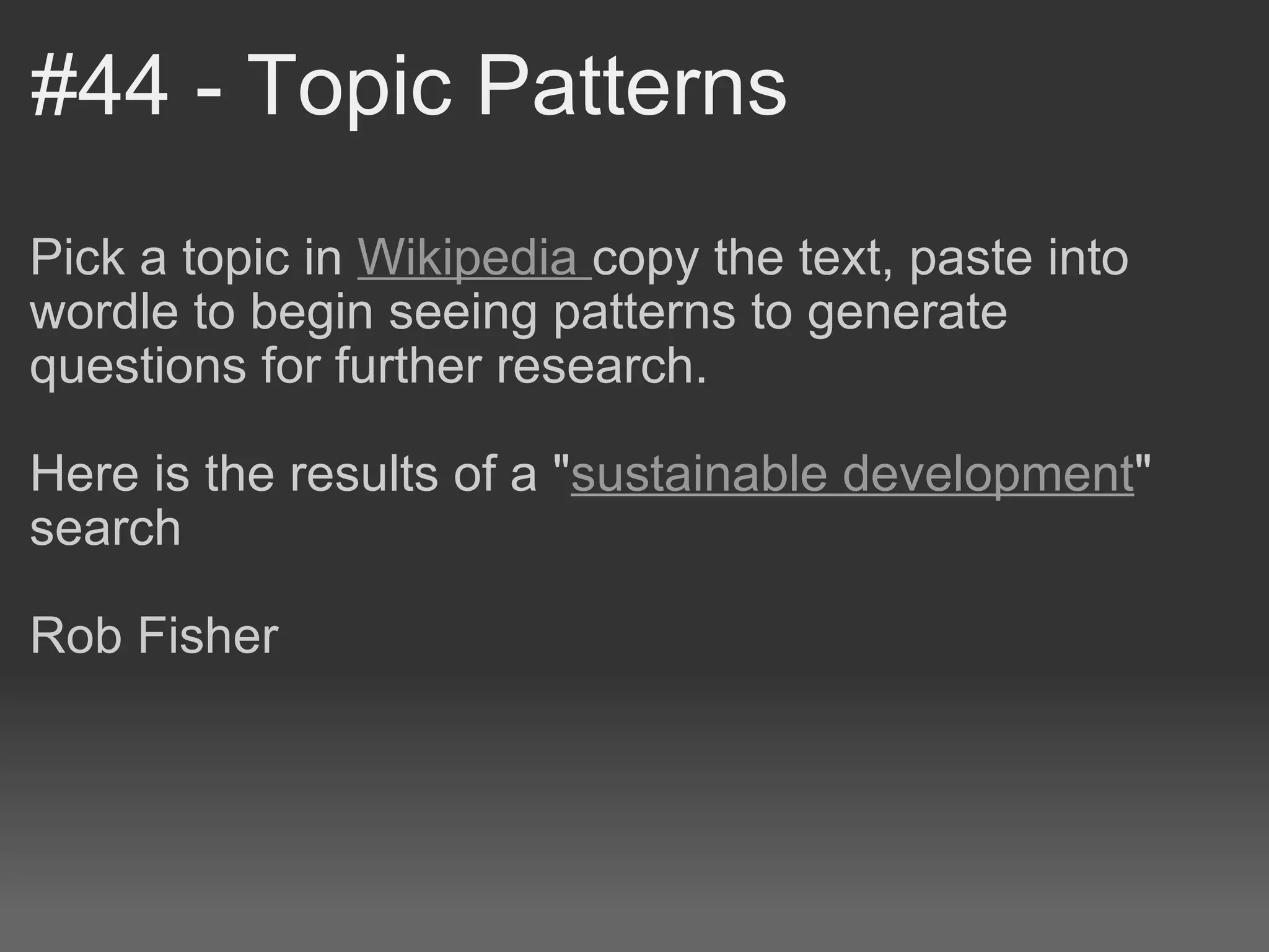 Forty-five Interesting Ways* to use Wordle in the Classroom | PPT