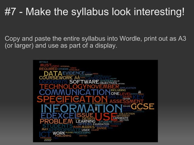 Forty-five Interesting Ways* to use Wordle in the Classroom | PPT