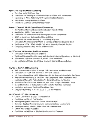 Shane Pyke Resume | DOCX | Chemistry | Science