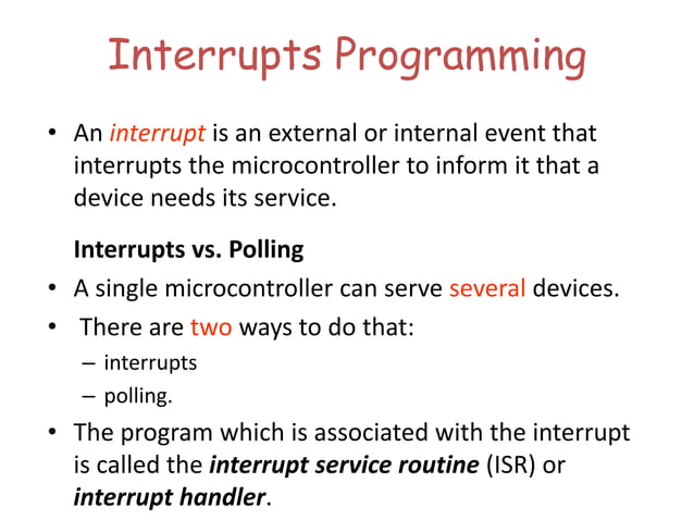 37471656 interrupts | PPT