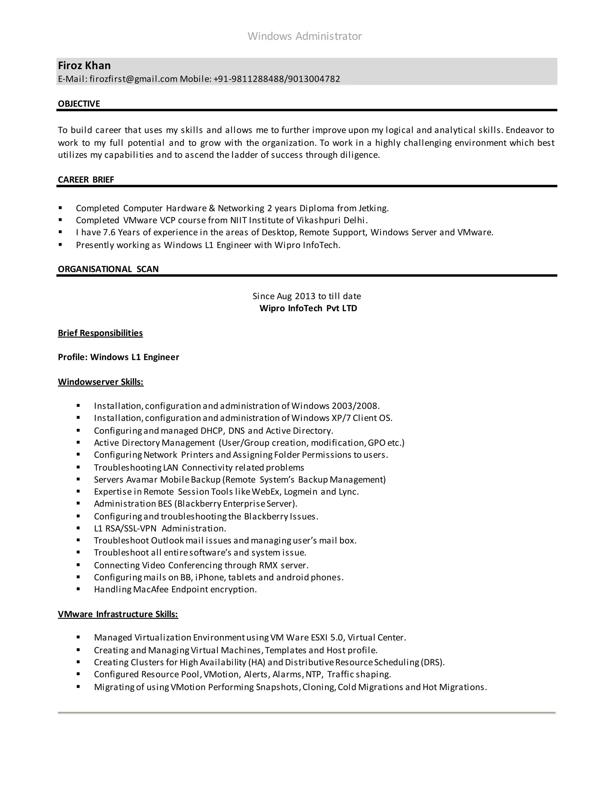 Resume VM | DOCX