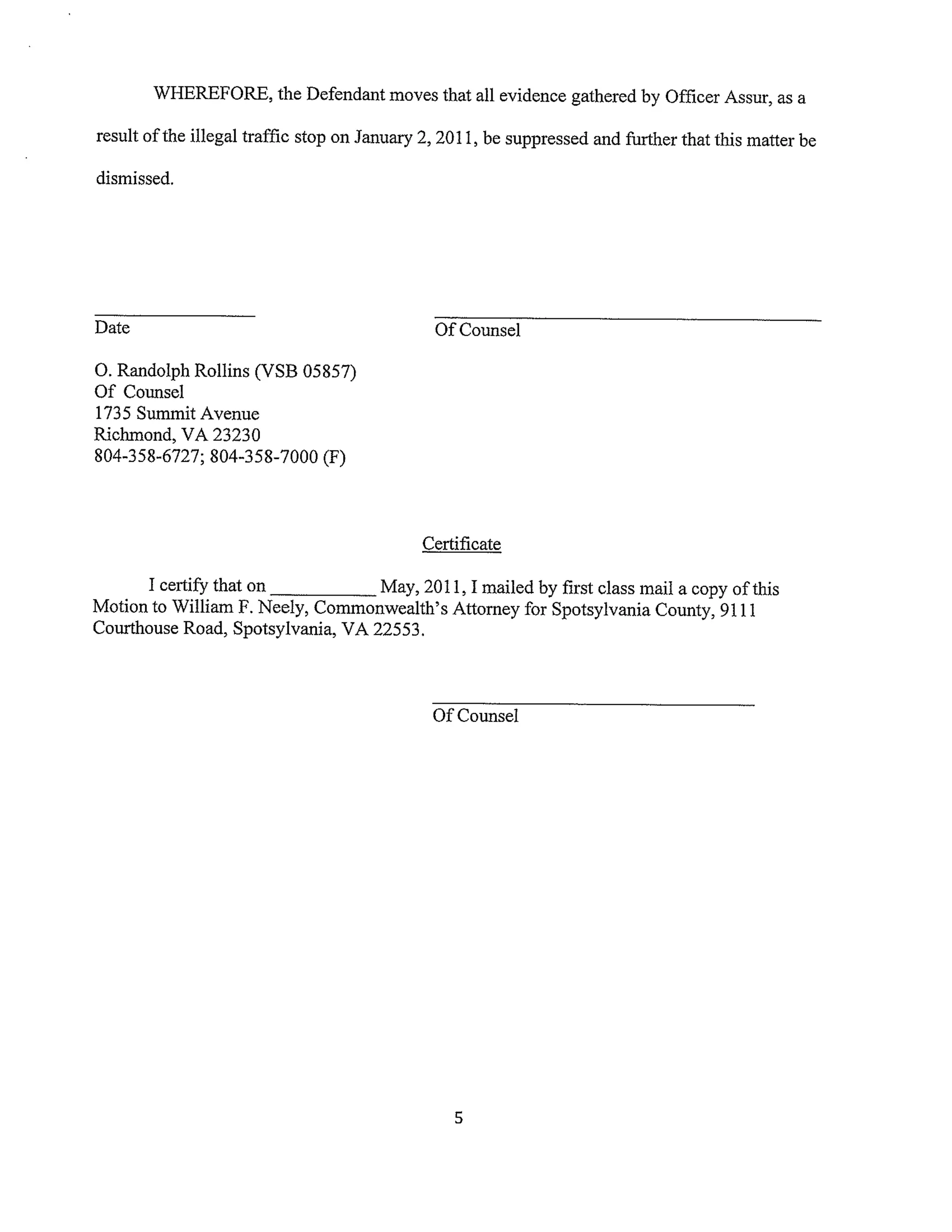 Motion to supress evidence | PDF | Law