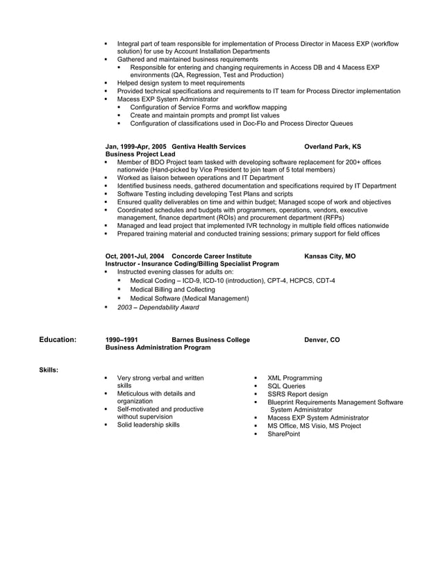 JW Resume - 2015 no address | PDF