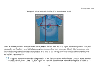 Major Formula on Garments for Beginners | PDF
