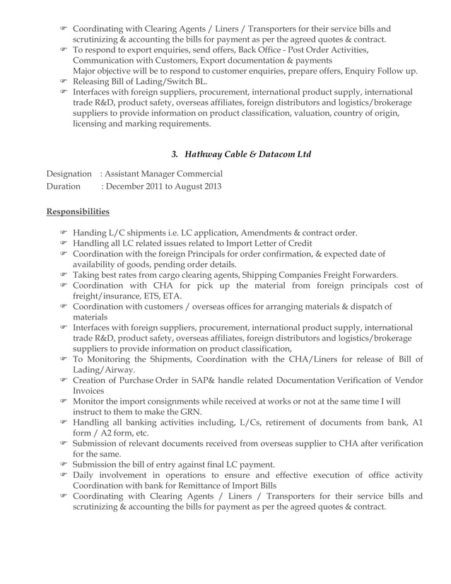 CV_Ajit Ingle MBA (IB) | PDF