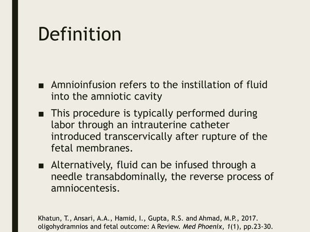 375171980-Amnio-Infusion.pptx | Pregnancy | Reproductive Health