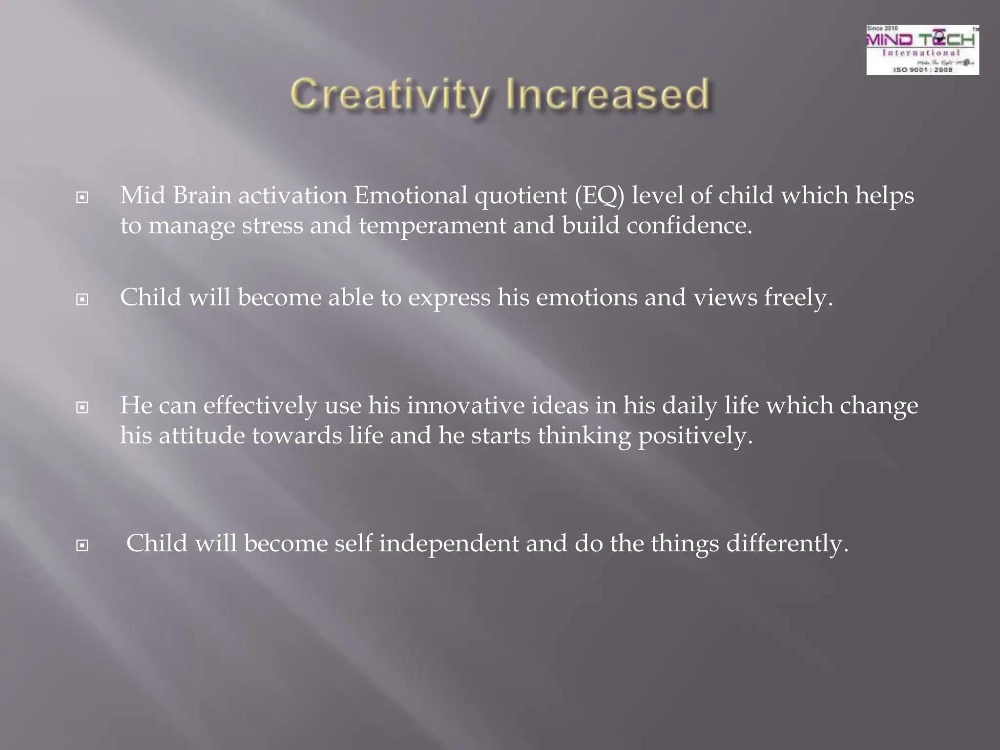 MidBrain-Activation-PPT for children and it's benifits | PPTX