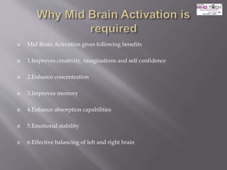 MidBrain-Activation-PPT for children and it's benifits | PPTX