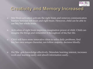 MidBrain-Activation-PPT for children and it's benifits | PPTX
