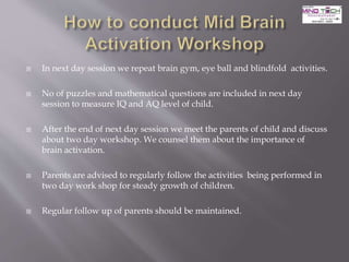 MidBrain-Activation-PPT for children and it's benifits | PPTX