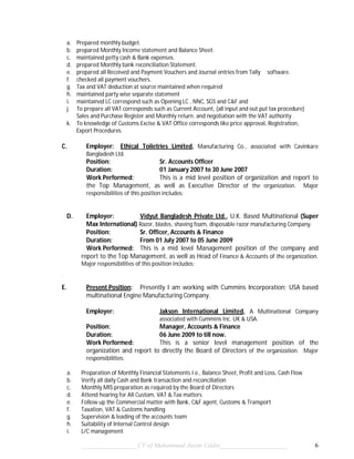 CV_JASIM UDDIN | PDF
