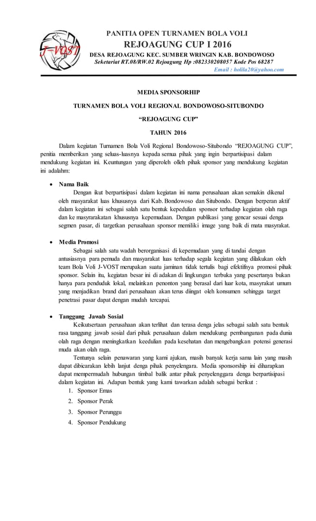 375729134 proposal-sponsor-turnamen-bola-voli | DOCX