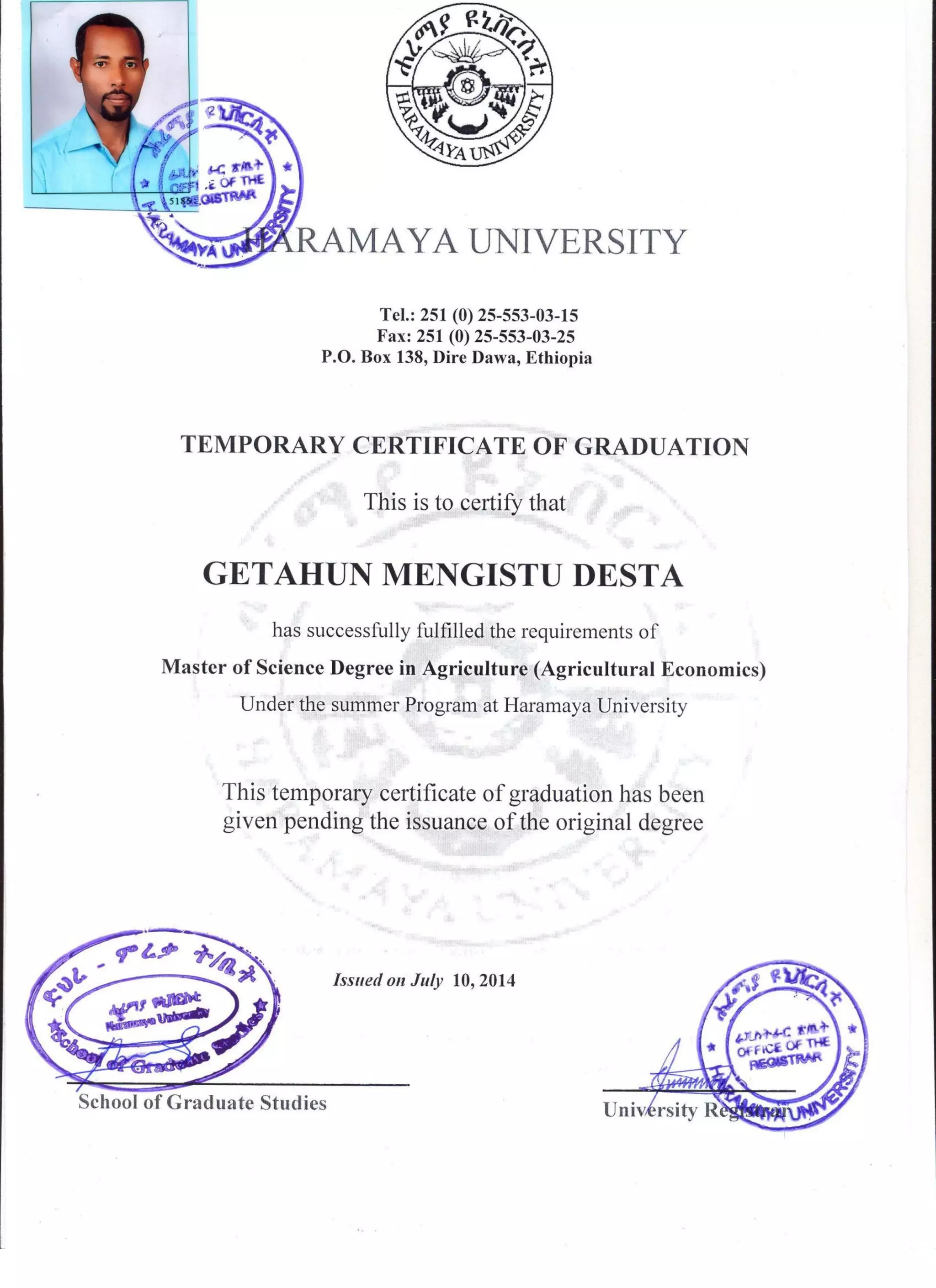 Degree and student copys | PDF