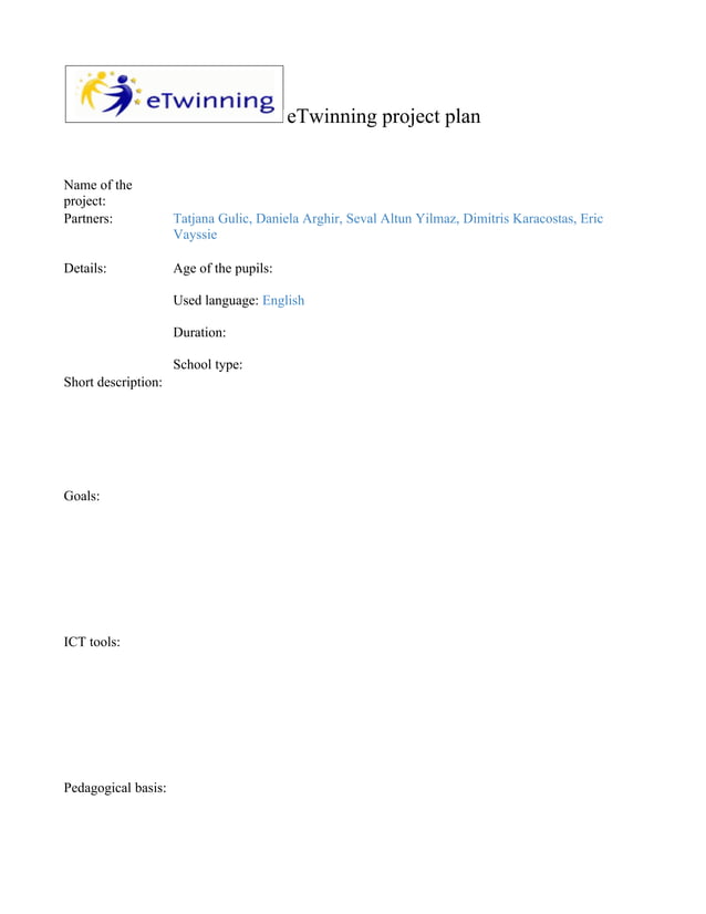 eTwinning-project-planning-form | PDF