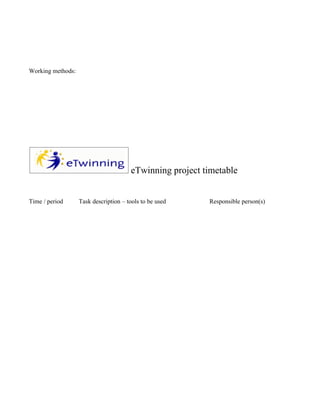 eTwinning-project-planning-form | PDF