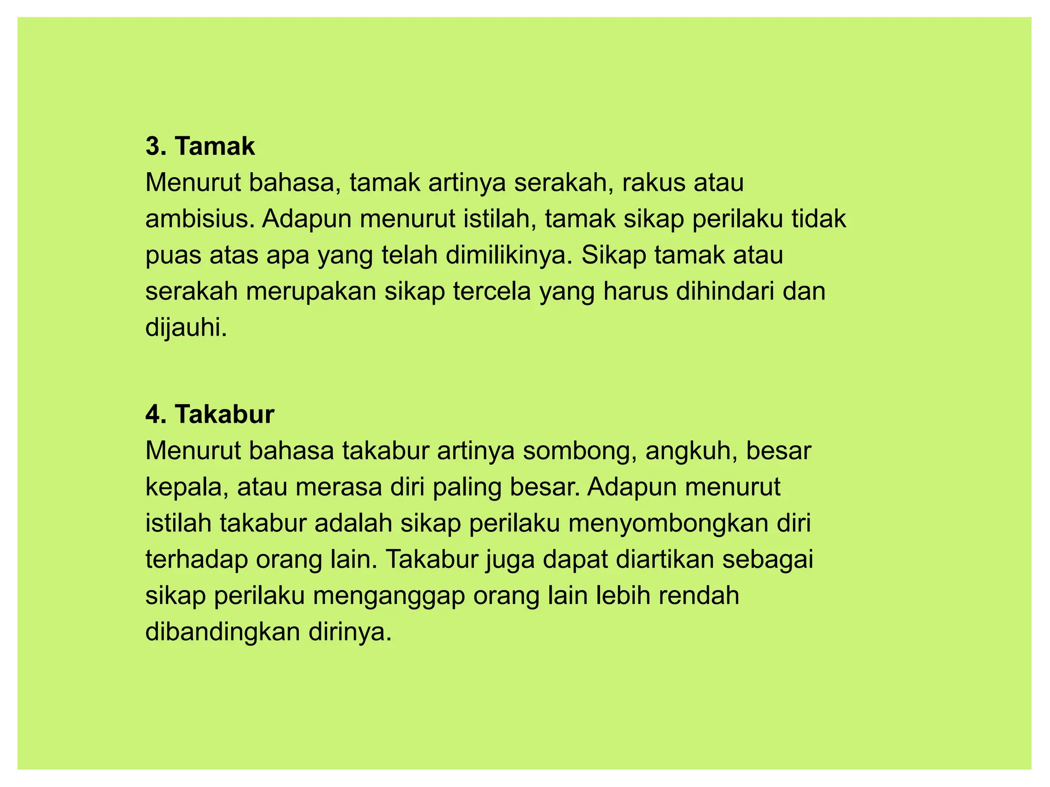 Akhlak mahmudah dan akhlak mazmumah manusia | PPTX