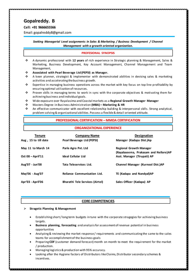 Gopal Reddy Resume | PDF