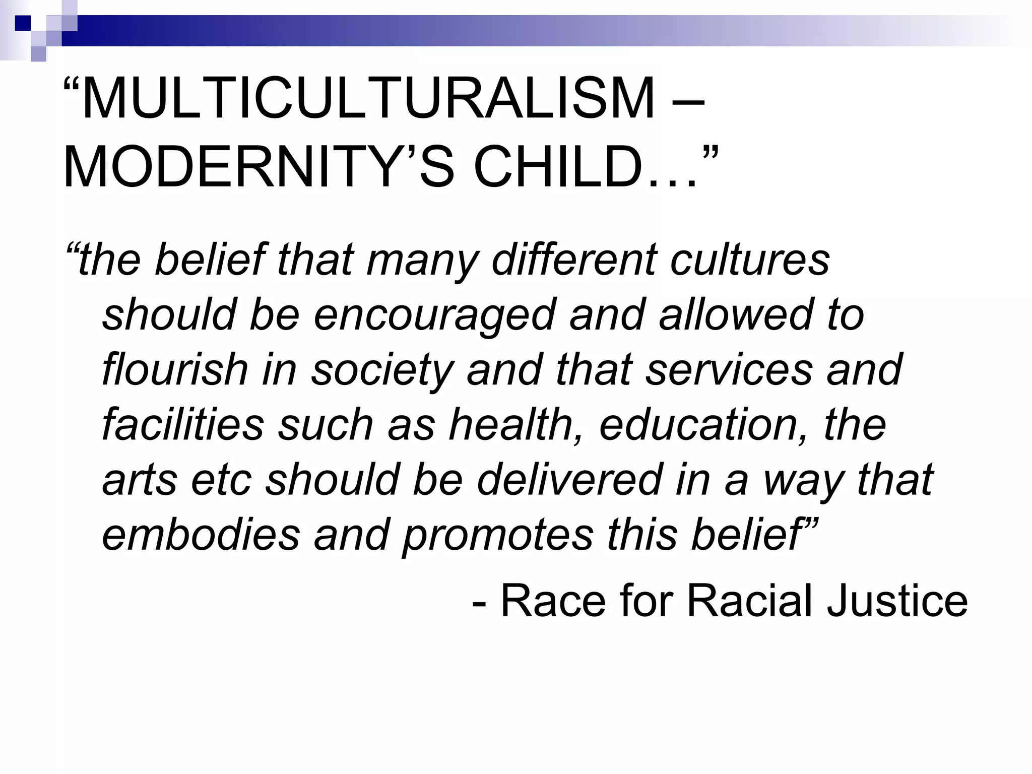 BEYOND MULTICULTURALISM presentation | PPT