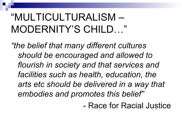 BEYOND MULTICULTURALISM presentation | PPT