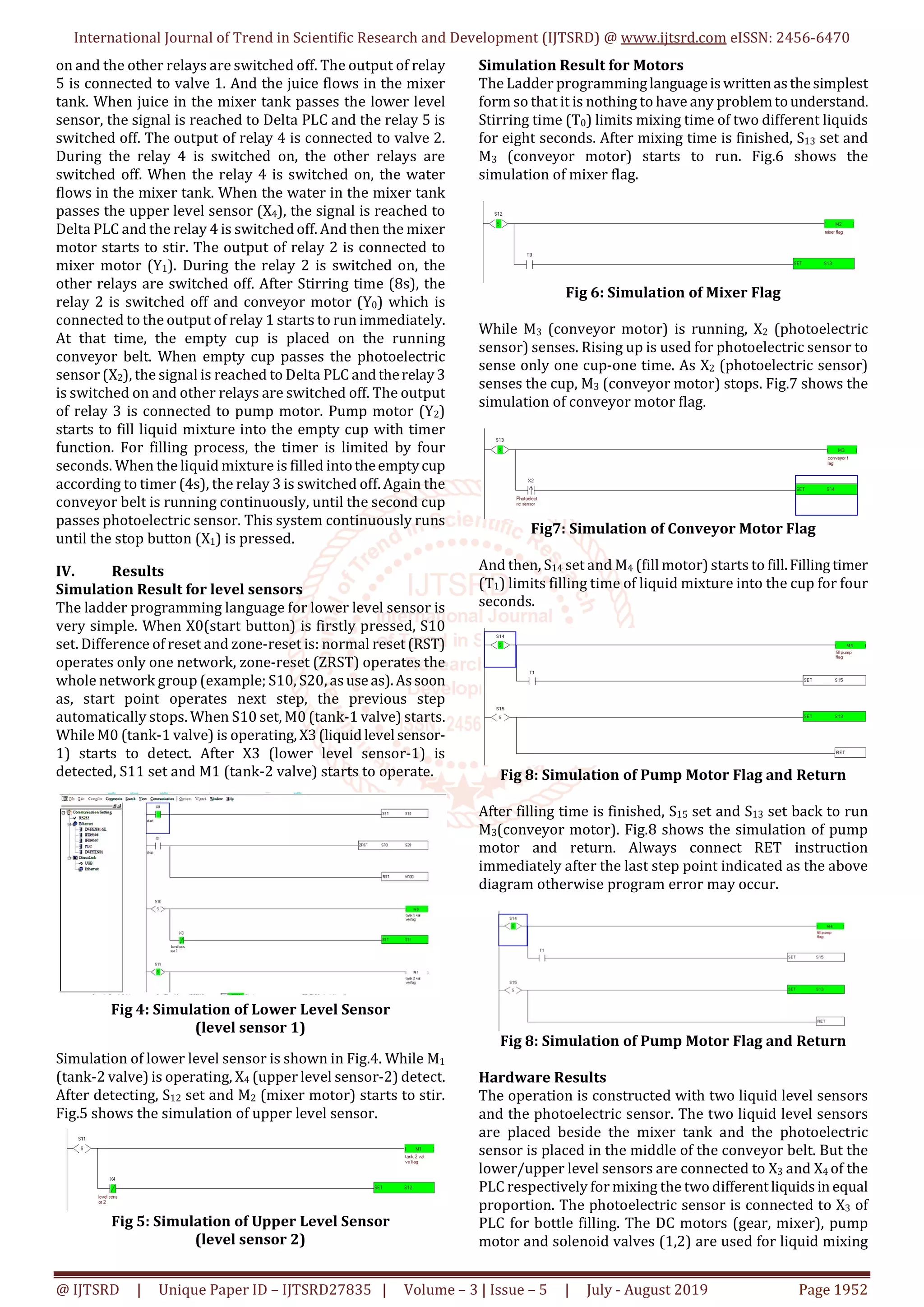Liquid Level and Photoelectric Sensors Based Automatic Liquid Mixing and Filling Machine System ...