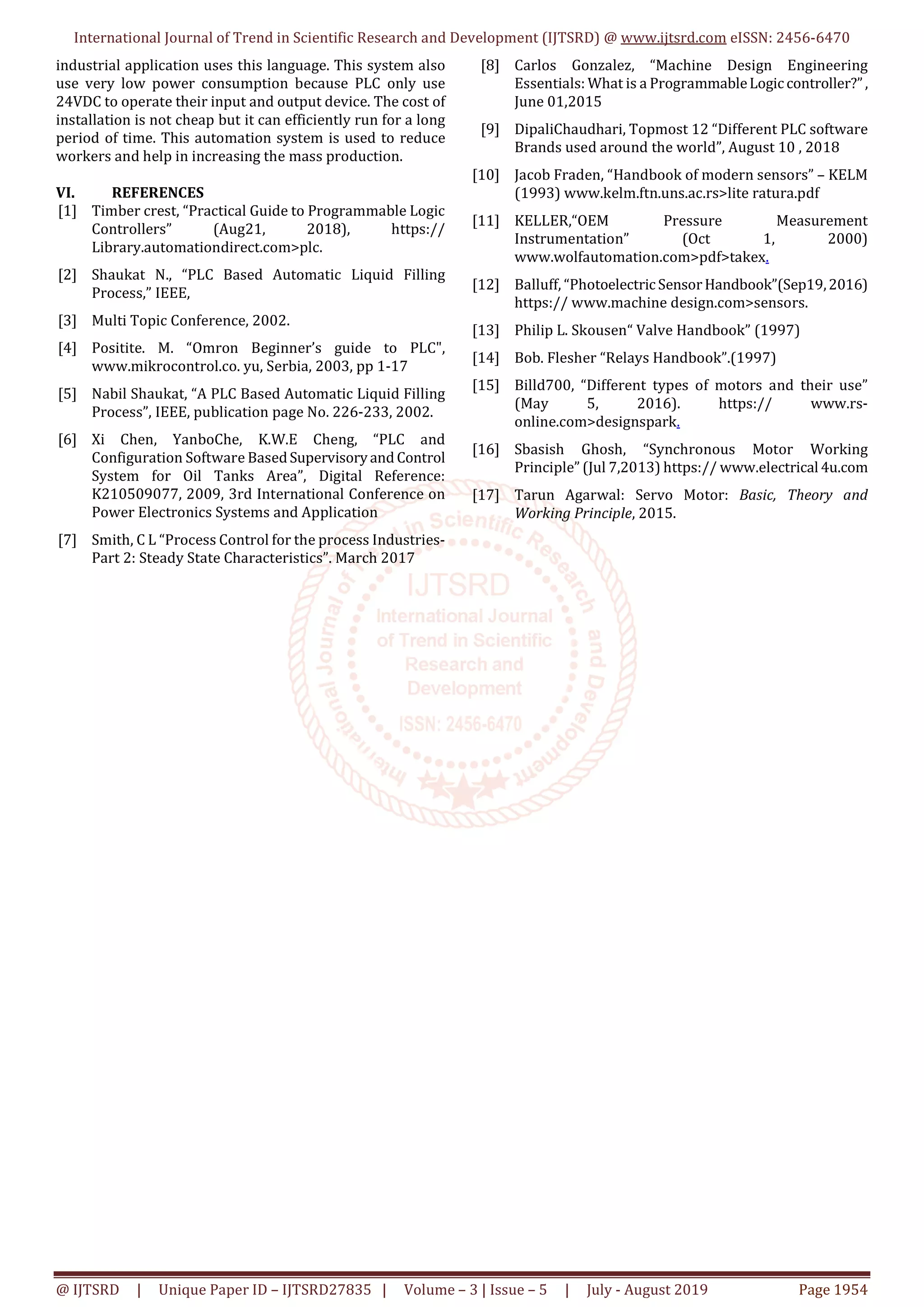 Liquid Level and Photoelectric Sensors Based Automatic Liquid Mixing ...