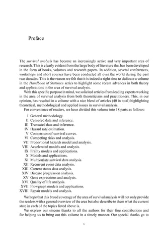 Advances in Survival Analysis N. Balakrishnan | PDF