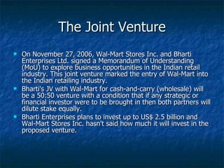 37627382 bharti-and-wallmart | PPT