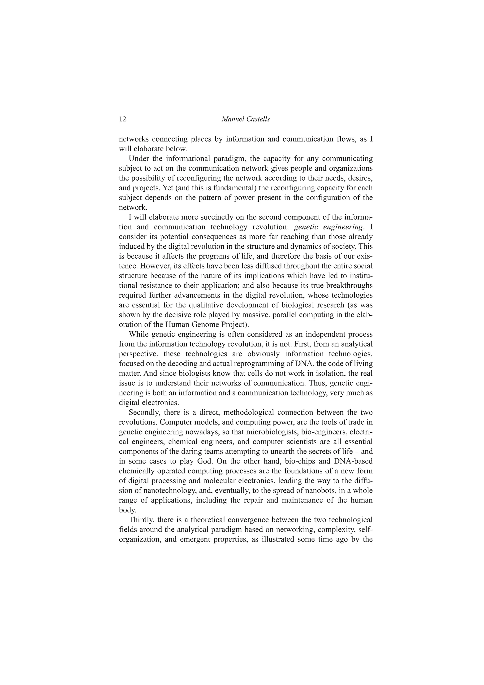 The Network Society A Cross Cultural Perspective Manuel Castells | PDF