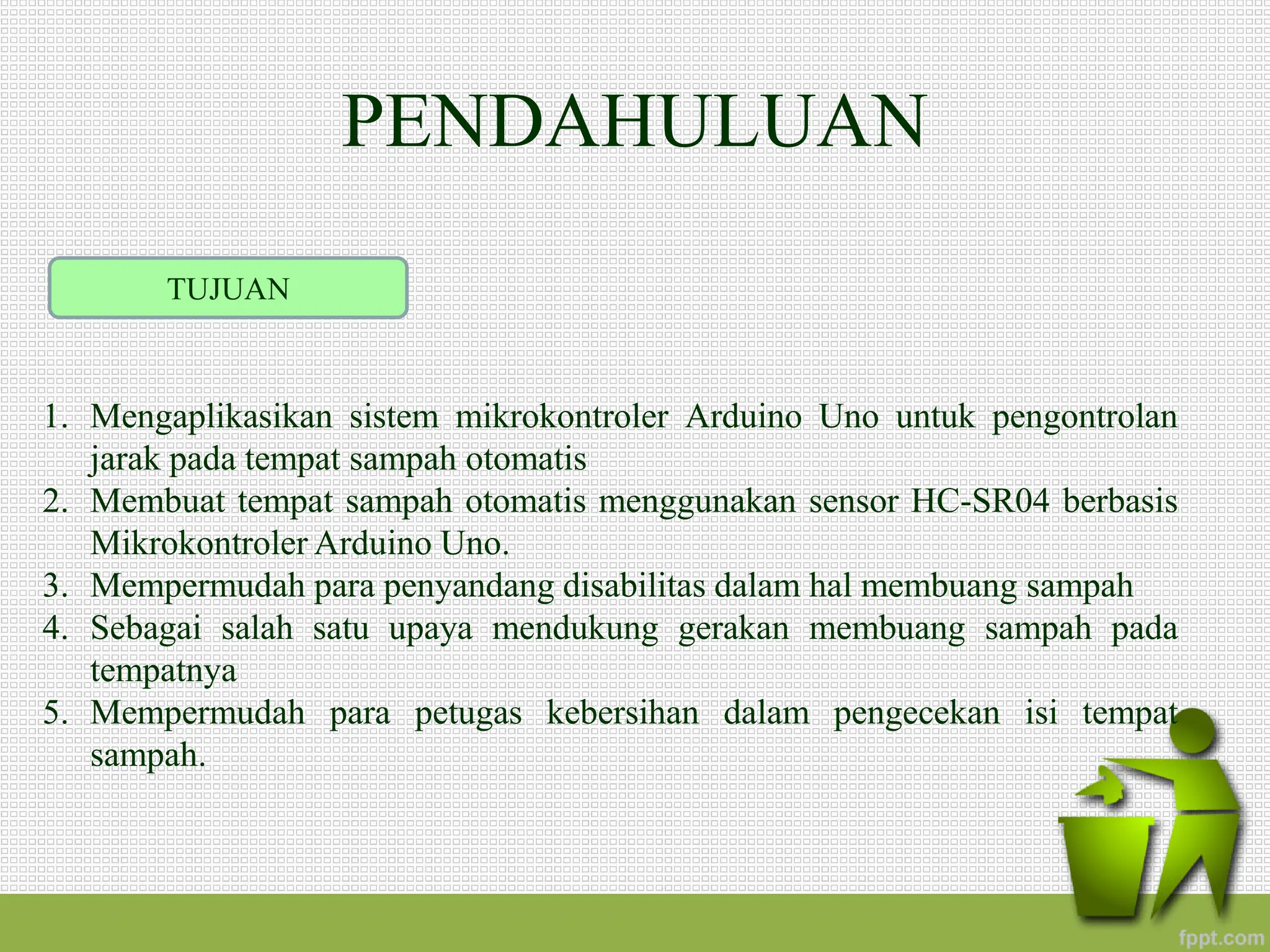 tempat sampah otomatis menggunakan sensor HC-SR04 berbasis arduino uno ...