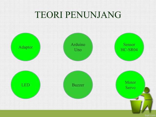 tempat sampah otomatis menggunakan sensor HC-SR04 berbasis arduino uno ...