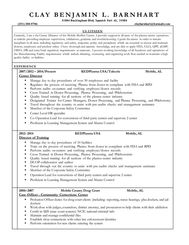 CLB Resume | PDF