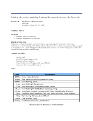 BIM Flyer - Revised-1 | PDF | Civil Engineering Industry | Industries