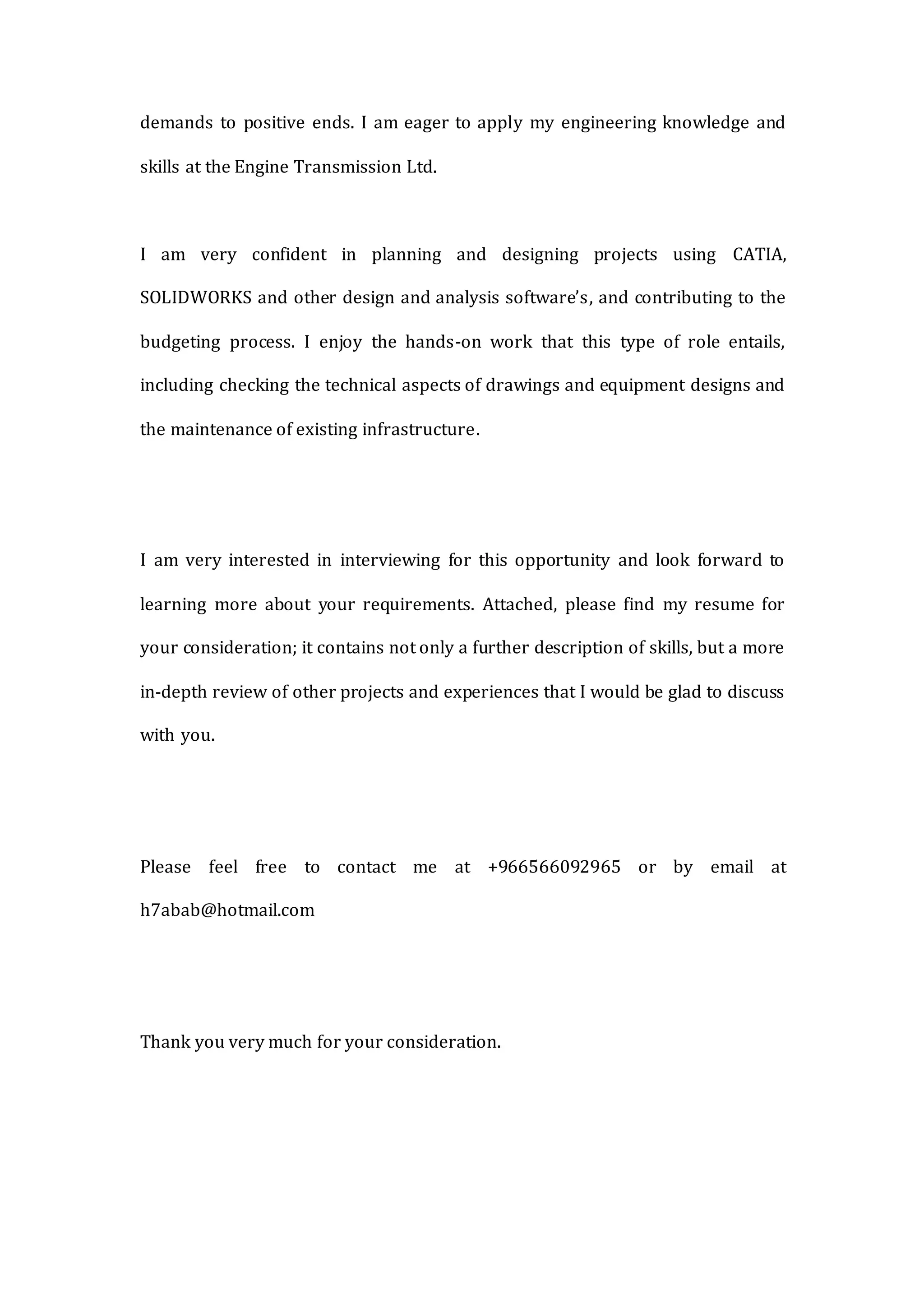 cover letter | PDF