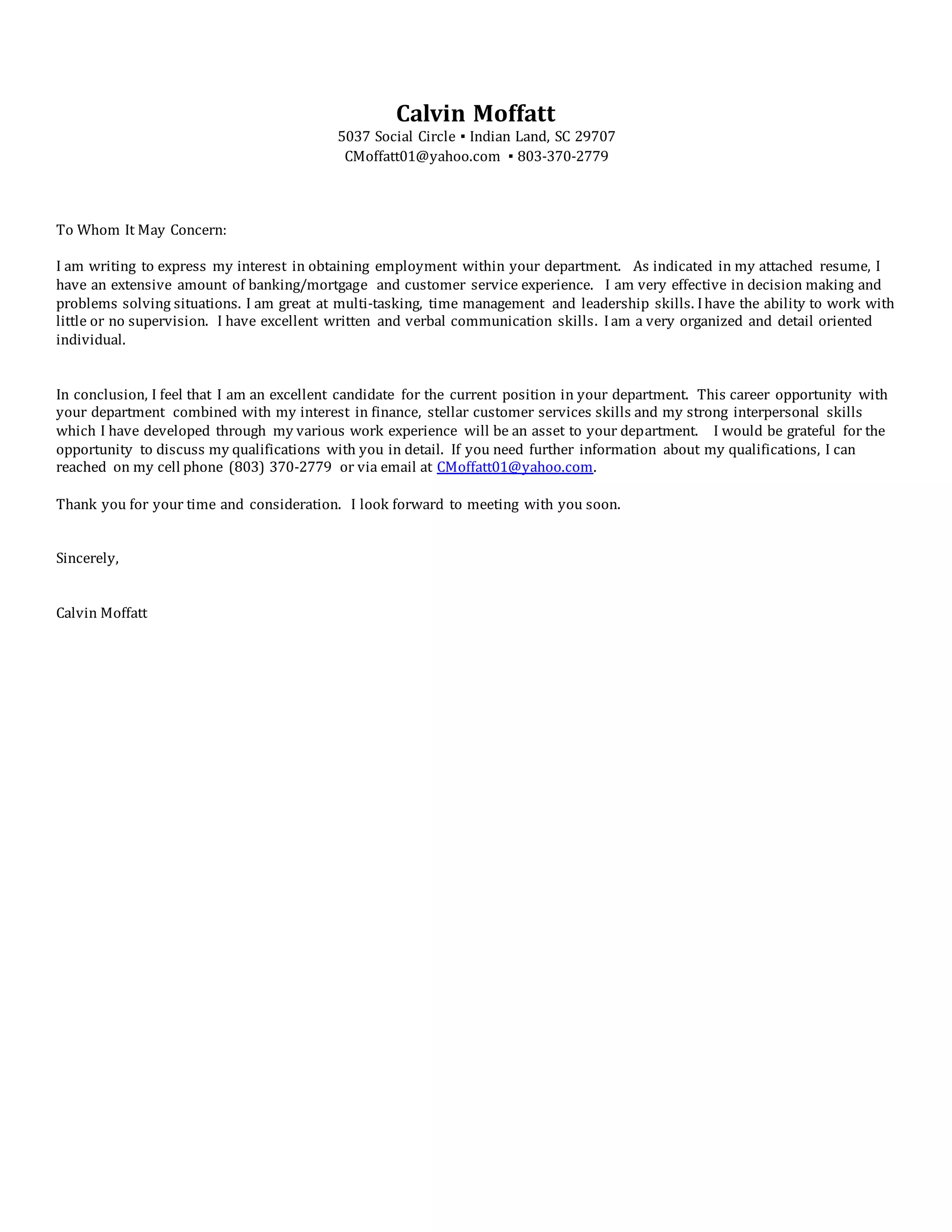 CalvinMoffatt-resume 2017 | PDF