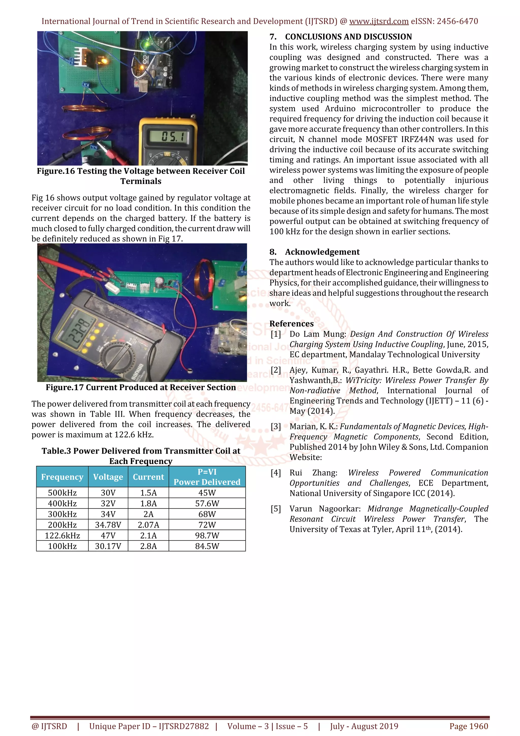 Wireless Mobile Charger Design Based On Inductive Coupling Pdf