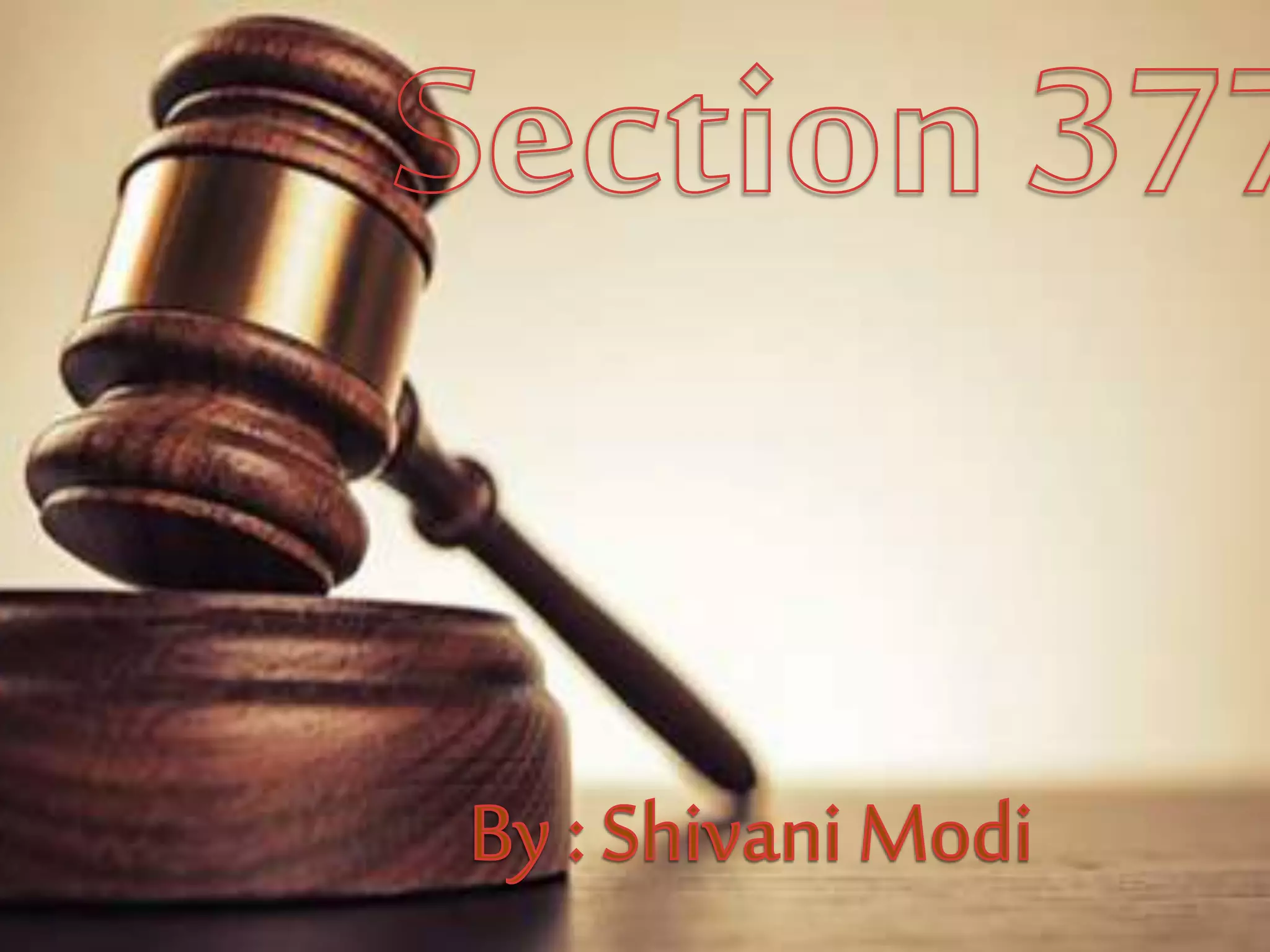 Section 377 Indian Penal Code Ppt
